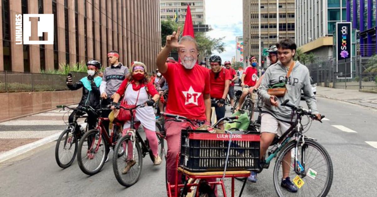 Ciclopasseata pró-Lula na Paulista vira piada por baixa adesão